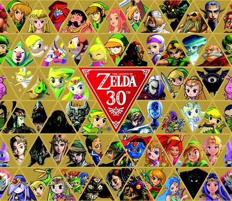Official Zelda 30th Anniversary Poster Zelda30 The Legend Of Zelda