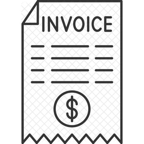 Invoice Receipt Icon Download In Line Style