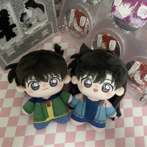 Brinquedos De Pelúcia Detetive Conan Ran Mouri E Shinichi Kudi Bonecos De Pelúcia Figuras De