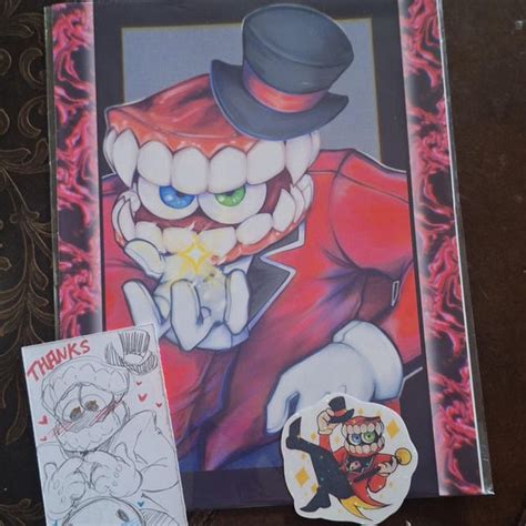 Caine Tadc Print The Amazing Digital Circus Art 85 X 11 Etsy