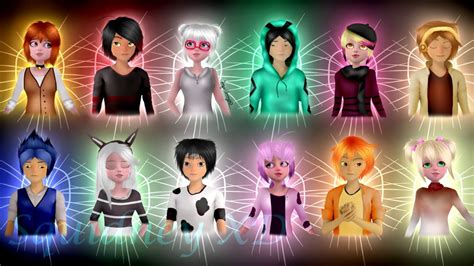 Miraculous Ladybug Speededit New Kwamis As Humans Youtube