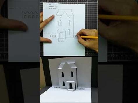 House Pop Up Card｜kirigami Art｜how To Make Card｜origami｜卡片製作 Shorts