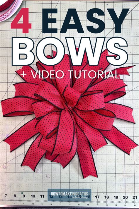 4 Methods For Simple Ribbon Bows For Wreaths How To Make Wreaths Wreath Making For Craftpreneurs