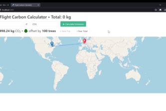 Flight Carbon Calculator Devpost