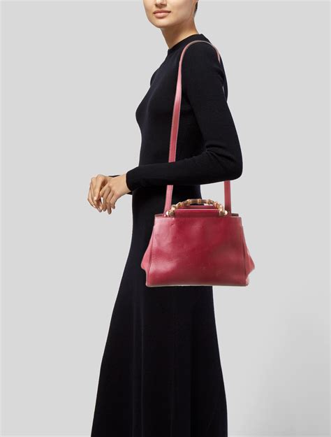 Gucci Small Nymphaea Handle Bag Red Handle Bags Handbags