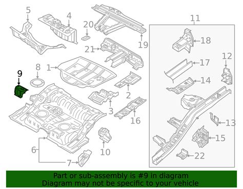 7p0 813 381 High Quality Floor Pan Bracket For 2011 2017 Volkswagen