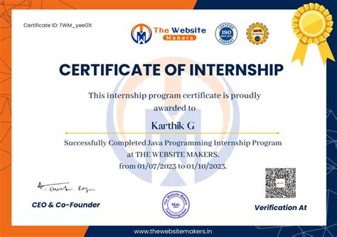 Karthik G On Linkedin Internship Learningandgrowing Professionaldevelopment Java