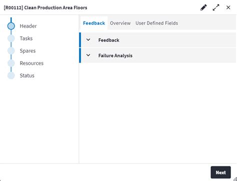 Work Order Feedback Process