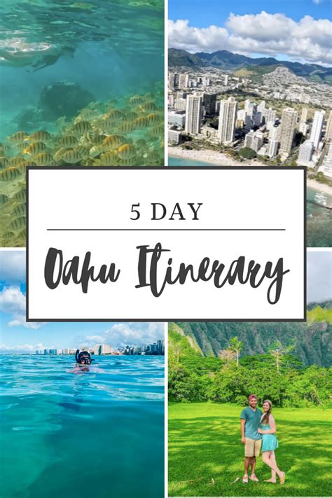 Oahu Itinerary 5 Days In Paradise Oahu Travel Hawaii Travel Guide