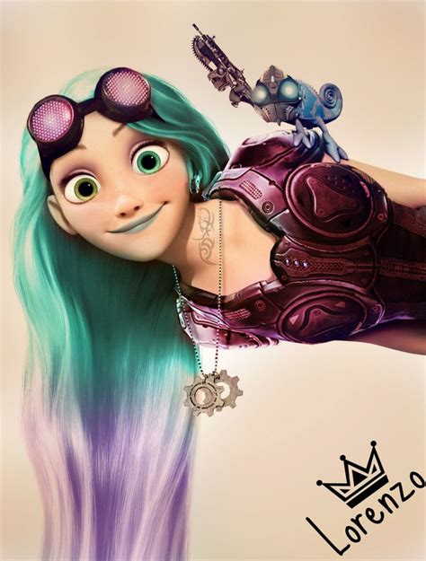 Punk Disney Princess Rapunzel