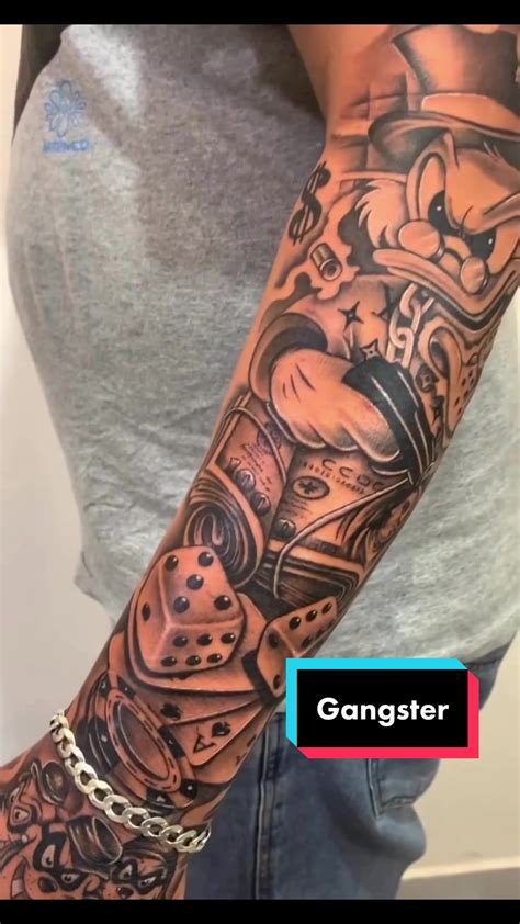 Gangster Tattoos Half Sleeves