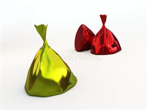 Candy In Foil Stock Illustration Illustration Of Sweets 13360110