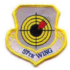 57th Wing Patch Custom Crafted Military Collectible Saunders Military