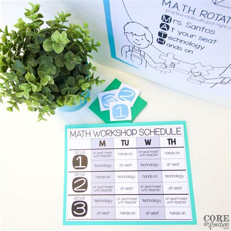 How To Make The First Week Of Math Workshop A Success Core Inspiration
