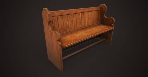 Vintage Bench 3d Furniture Unity Asset Store