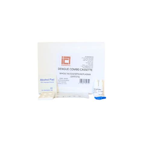 Dengue 20 Tests Ns1 Igm Igg 20 Units Per Pack Tru Consultant Medical Supply Solutions