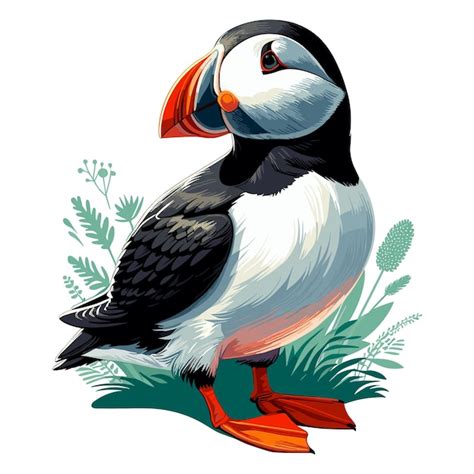 Puffin Vector Cartoon Illustration Premium Ai Generated Vector