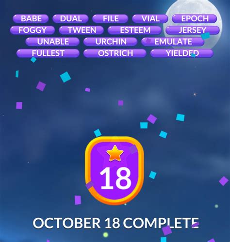 Word Stacks Daily Puzzle October 18 2024 Answers Qunb