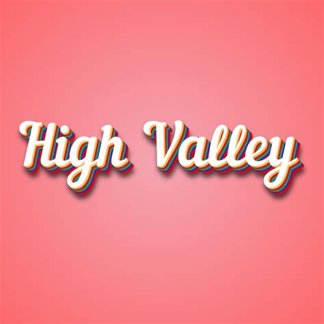 Premium Photo High Valley Text Effect Photo Image Cool