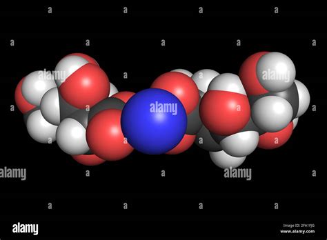 Calcium Gluconate Medication Molecule 3d Render Chemical Structure