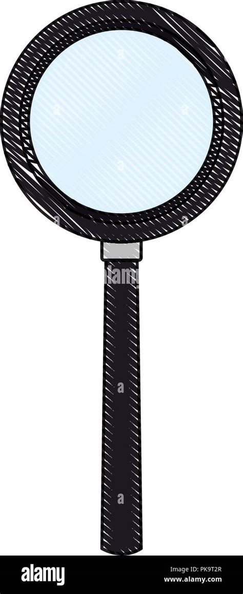 Magnifying Glass Isolated Scribble Stock Vector Image And Art Alamy