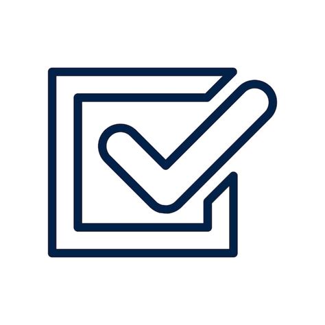 Premium Vector Check Mark Icon Vector Logo Illustration