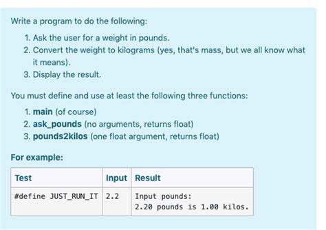 Solved Write A Program To Do The Following 1 Ask The User