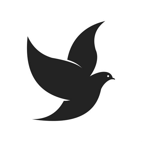 Dove Bird Flat Icon 13633857 Vector Art At Vecteezy