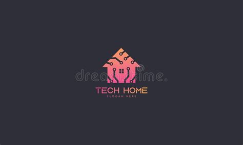 Tech Home Digital Logo Design Template Tech House Logo Template