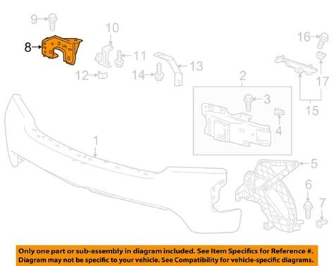 Gm Oem 19 23 Sierra 1500 Front Bumper Bumper Components Inner Bracket