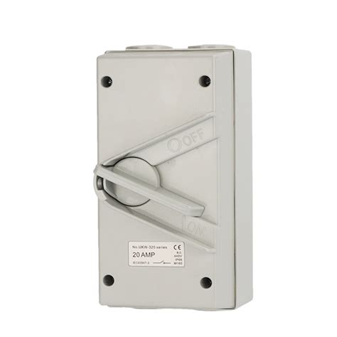 Pc Abs Gukf Toggle Type Miniature Waterproof Rotary Isolator Switch