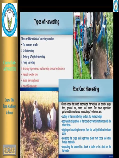 Harvesting Pdf A Agriculture