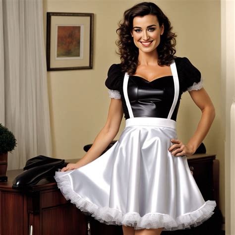 Cote De Pablo Shiny Pvc Maid Very Short By 2024darwin On Deviantart