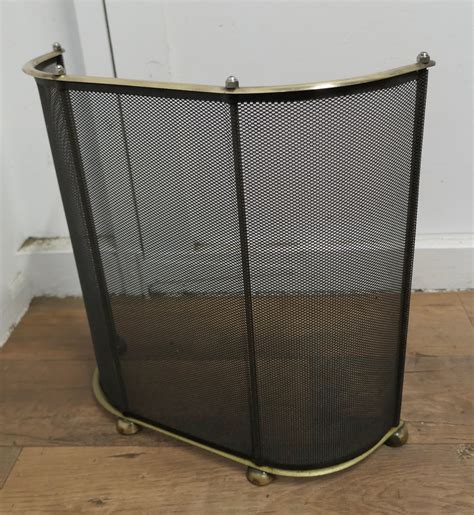 Curved Brass And Iron Nursery Fire Guard For Sale At 1stdibs Curved