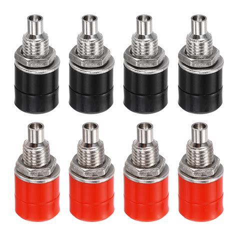 Uxcell 8 Pcs Banana Jack 24a 6 X 4mm Panel Mount Banana Female Panel