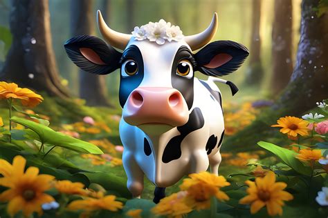 Cow Cartoon Wallpaper Graphic By Forhadx5 · Creative Fabrica