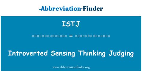 Istj Significa Introvertido Sentindo Julgando A Pensar Introverted