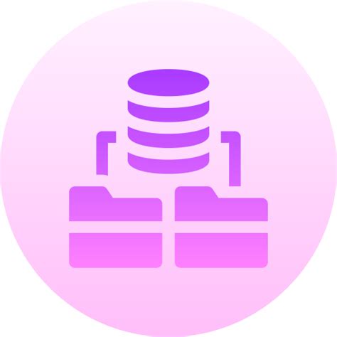 Data Network Basic Gradient Circular Icon