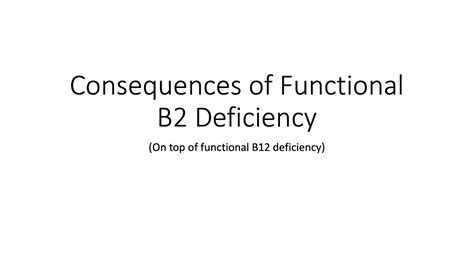 Part 4 Functional B2 Deficiency Paradoxically High B12 Youtube