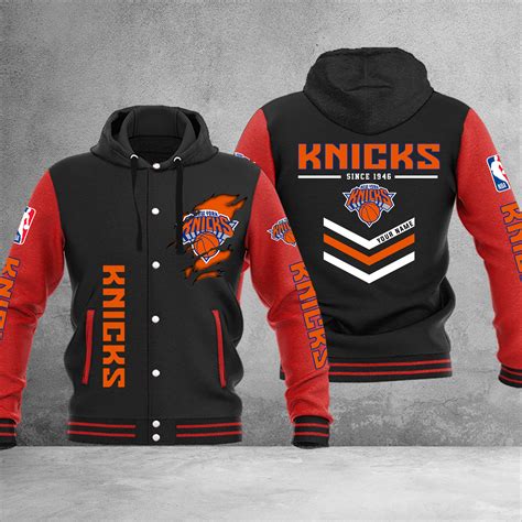 New York Knicks Varsity Baseball Jacket Nousty