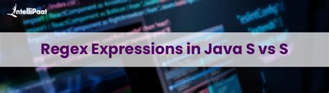 Regex Expressions In Java S Vs Splus