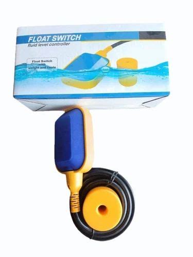 Side Mount Media Type Liquid Yellow Pvc Float Switch Vertical Mount