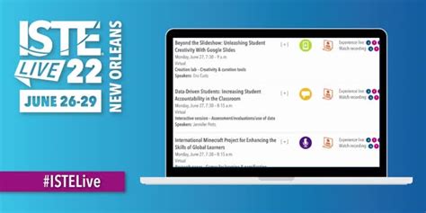 Iste On Linkedin Istelive 22 Day Two Schedule