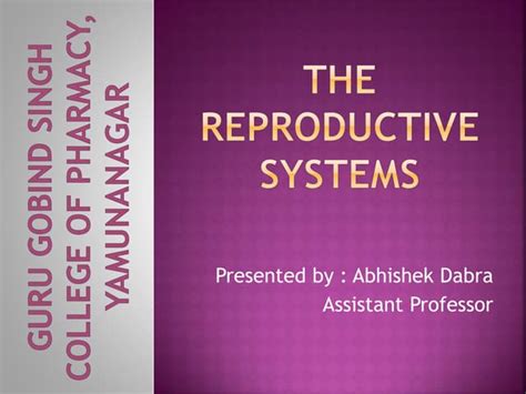 7 Male And Female Reproductive System Pptx