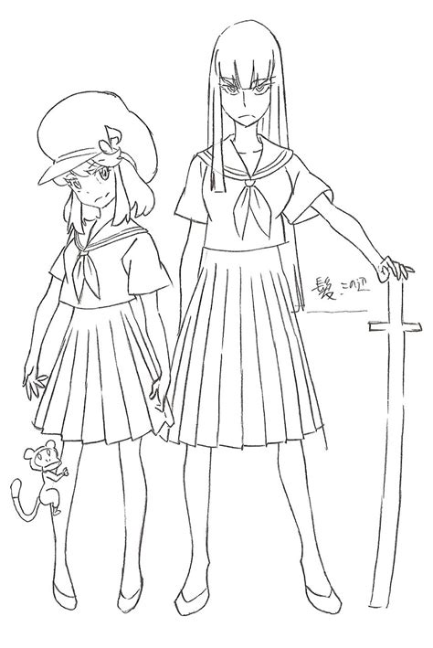 Kiryuuin Satsuki And Jakuzure Nonon Kill La Kill Drawn By Sushio