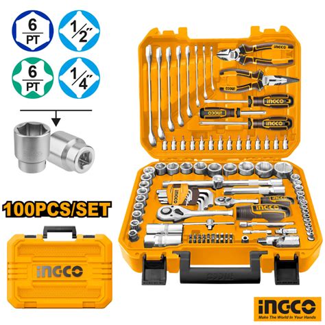 Ingco 100pcs Hand Tool Set Tool Lk
