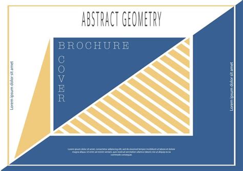 Premium Vector Abstract Geometry Layout Of The Cover Design Brochure