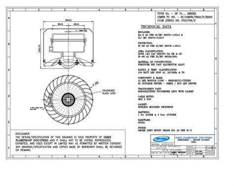 150 Watt Flameproof Sunflower Led Light Fitting Make Simex At ₹ 5999 Piece Kolkata Id