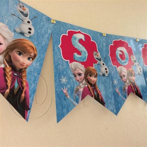 Banderines Para Sofia Frozen Frozen Bandera Fiesta