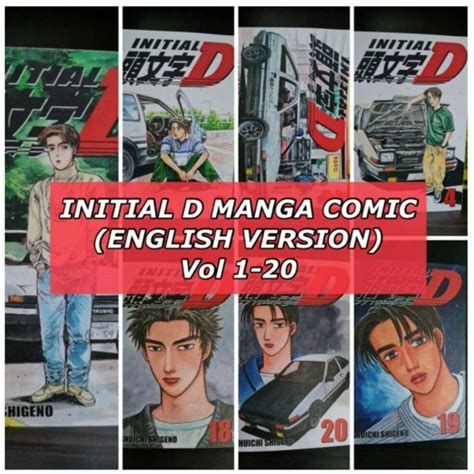 New Set Anime Comic Initial D By Shuichi Shigeno Volume 1 20 Manga English Version Free